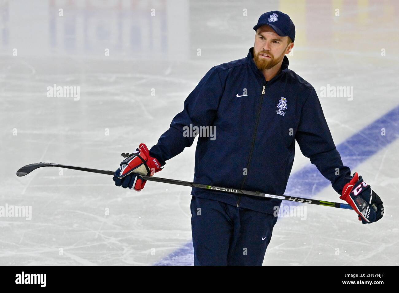Riga, Latvia. 20th May, 2021. Head coach Filip Pesan attends a training ...
