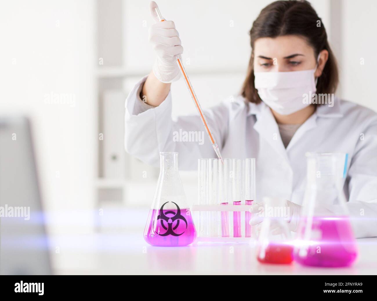 Close up scientist making research hi-res stock photography and images ...