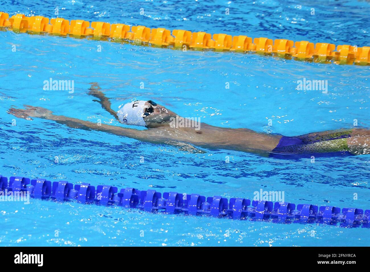 Mewen Tomac of France 1/2 Final in the 100 m BACKSTROKE during the 2021 ...