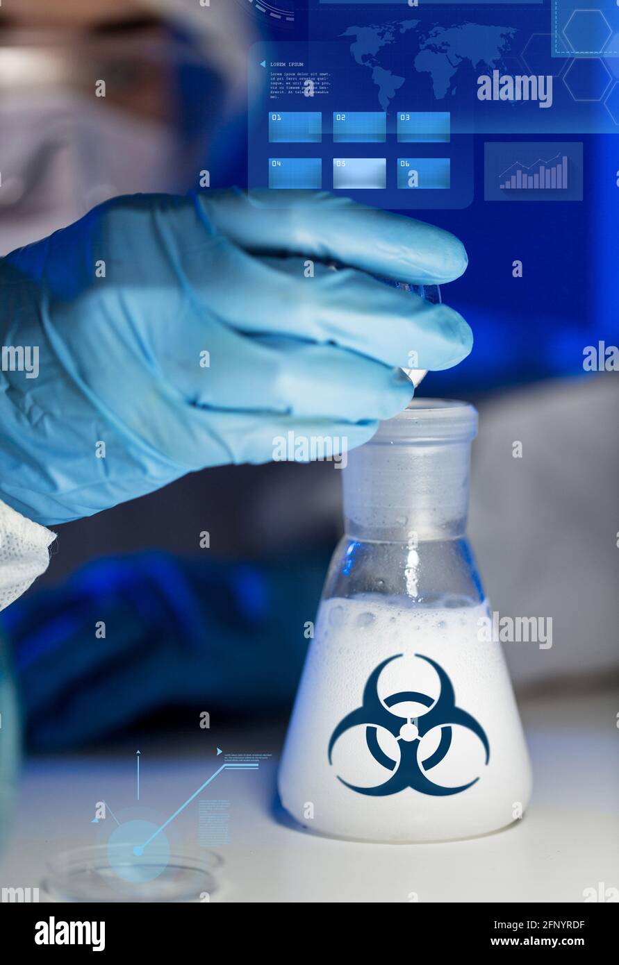 close up of scientist making test in lab Stock Photo - Alamy