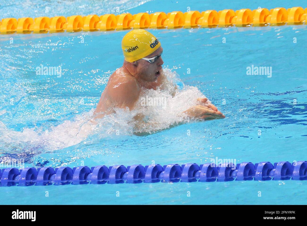 Erik Persson of Suede 200M BREASTSTROKE - SEMI-FINAL during the 2021 EN ...