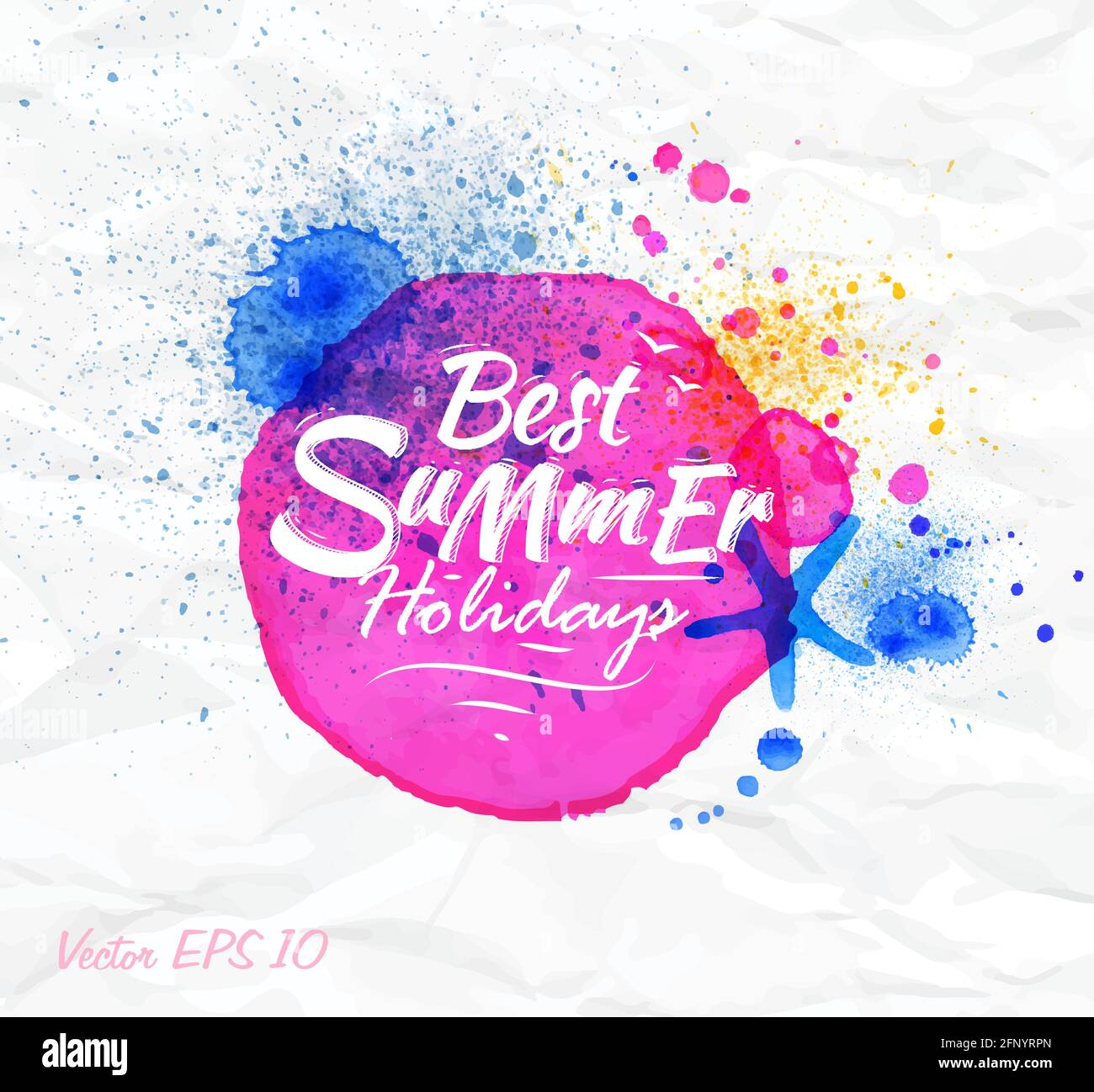 Watercolor background lettering hello Cut Out Stock Images & Pictures ...