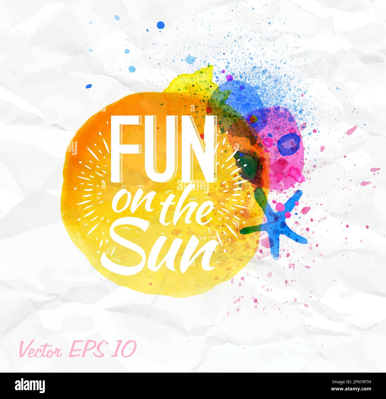 Sun splash Stock Vector Images - Alamy