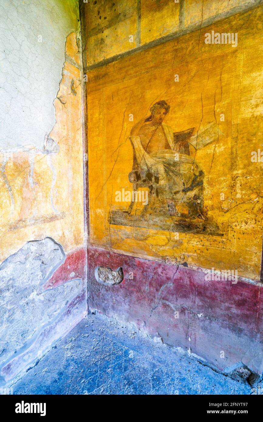 Pompeii ruins fresco hi-res stock photography and images - Alamy