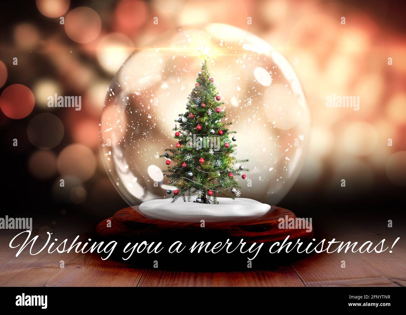 Animation wishing merry christmas over hi-res stock photography and ...