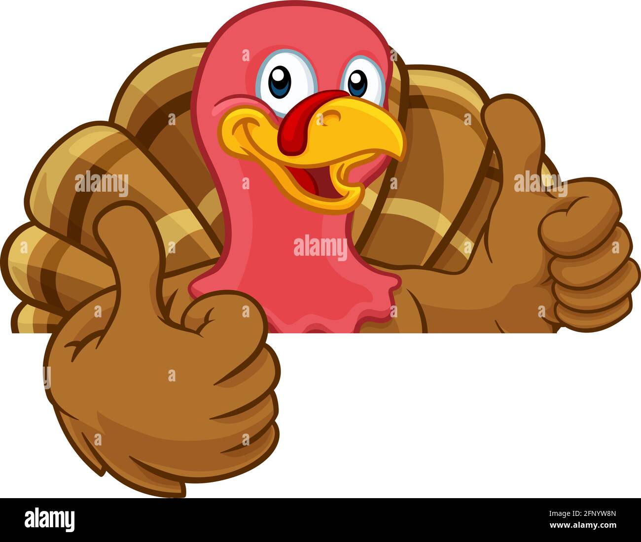 Thanksgiving turkey cartoon mascot characters hi-res stock photography ...