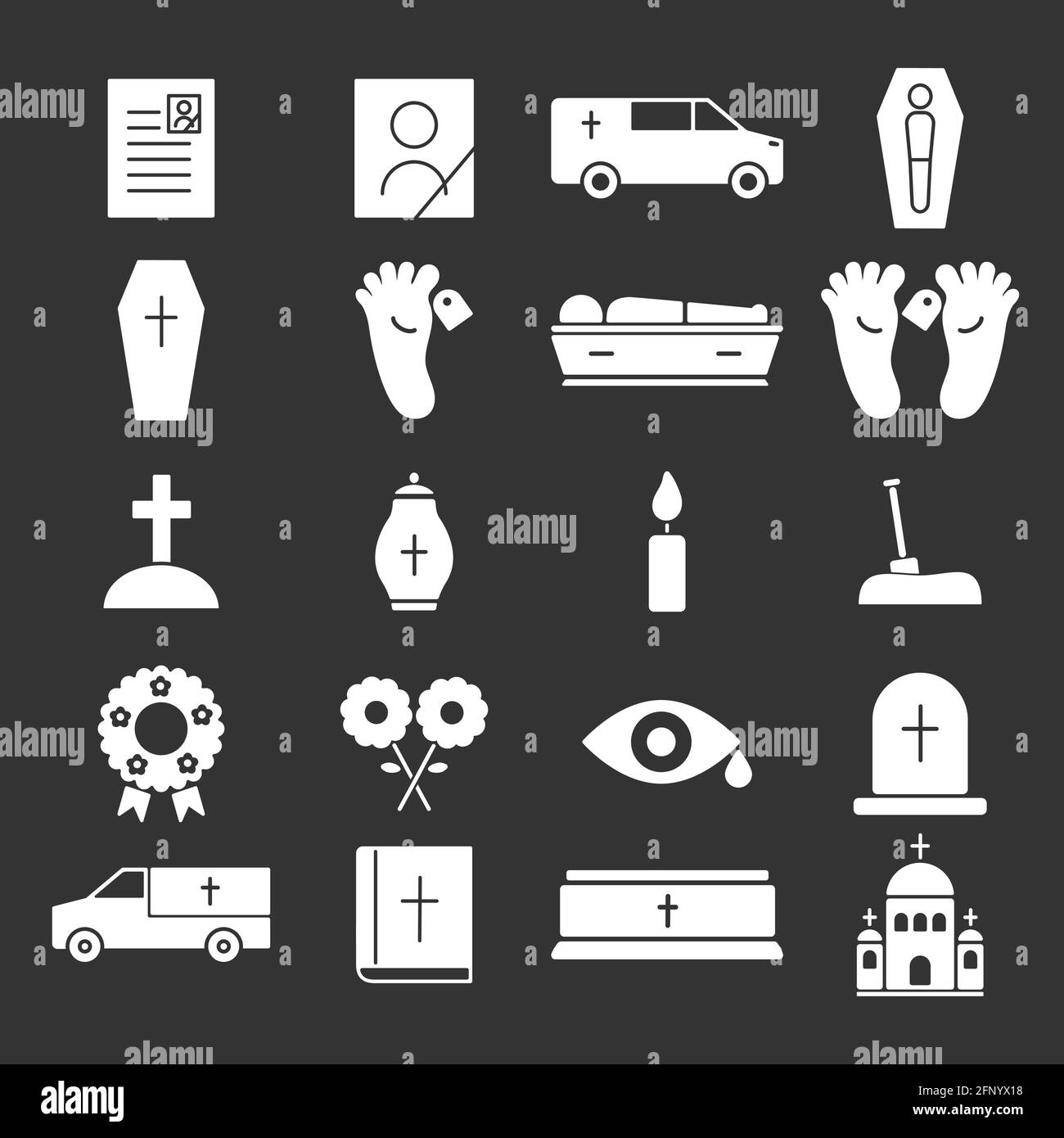 Funeral memorial service Stock Vector Images - Alamy