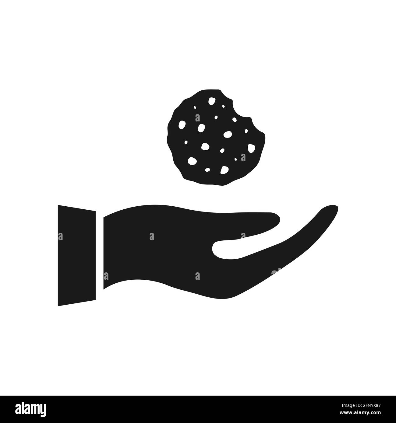 Cartoon chocolate chip cookie cartoon hi-res stock photography and ...