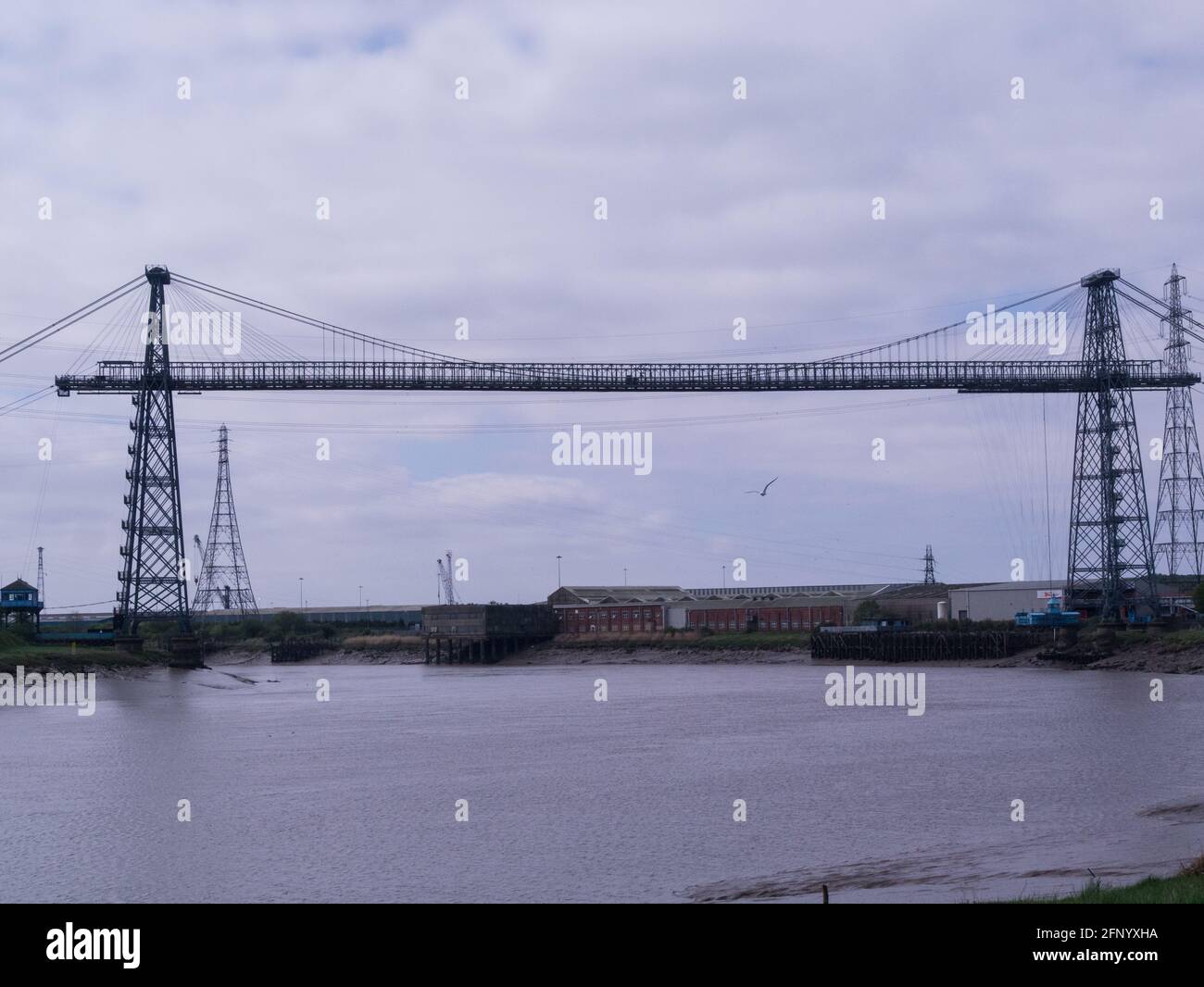 Transporter bridge built to take workers to lysaghts steelworks hi-res ...