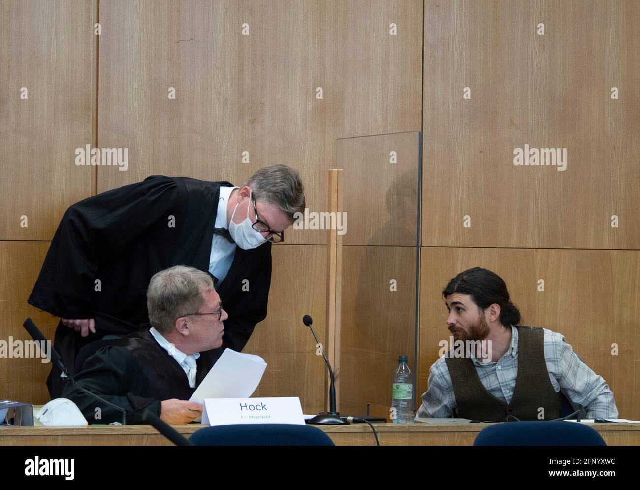 20 May 2021, Hessen, Frankfurt/Main: The defendant Franco A. speaks ...