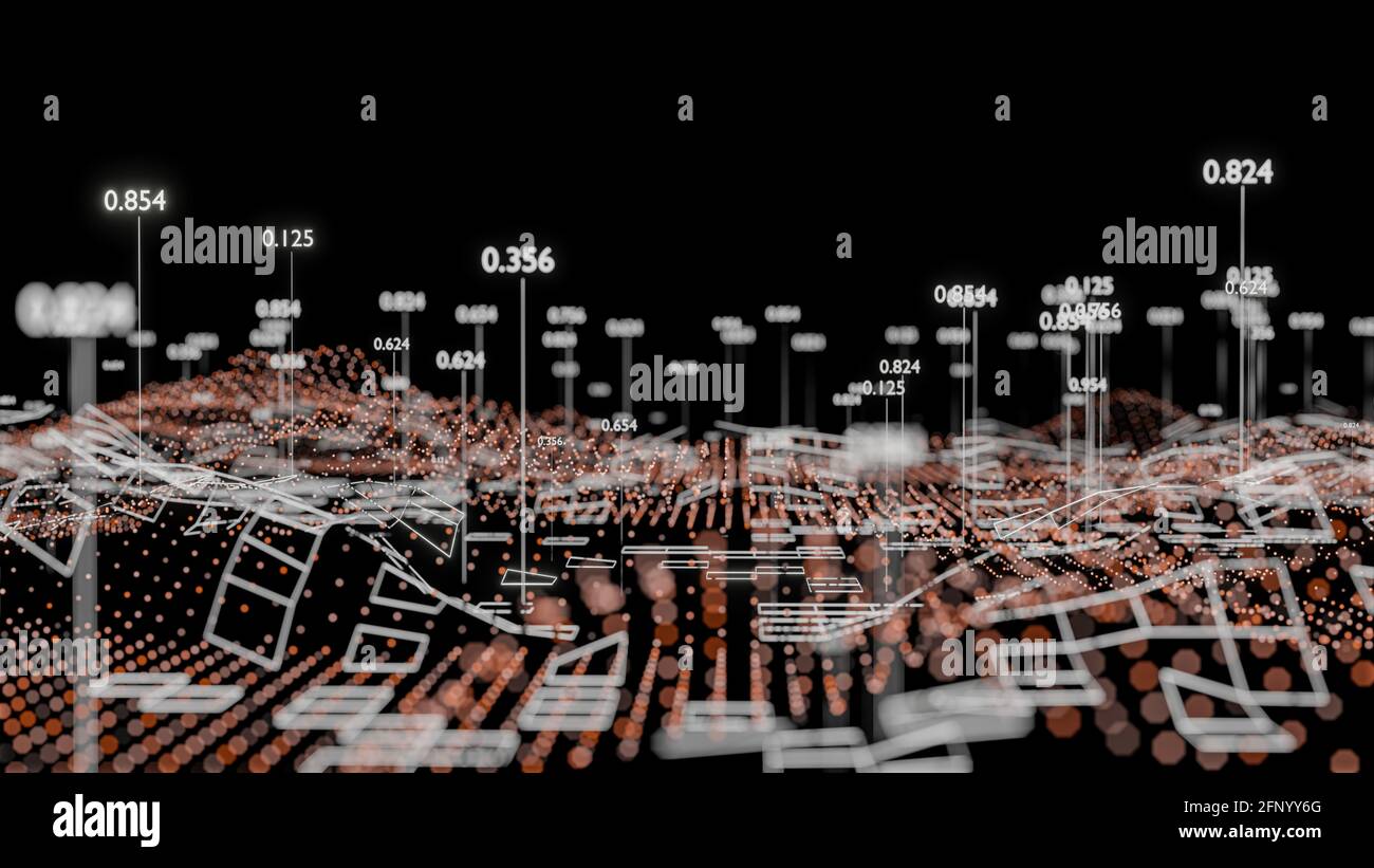 Big Data Visualization. Abstract structure Stock Photo - Alamy