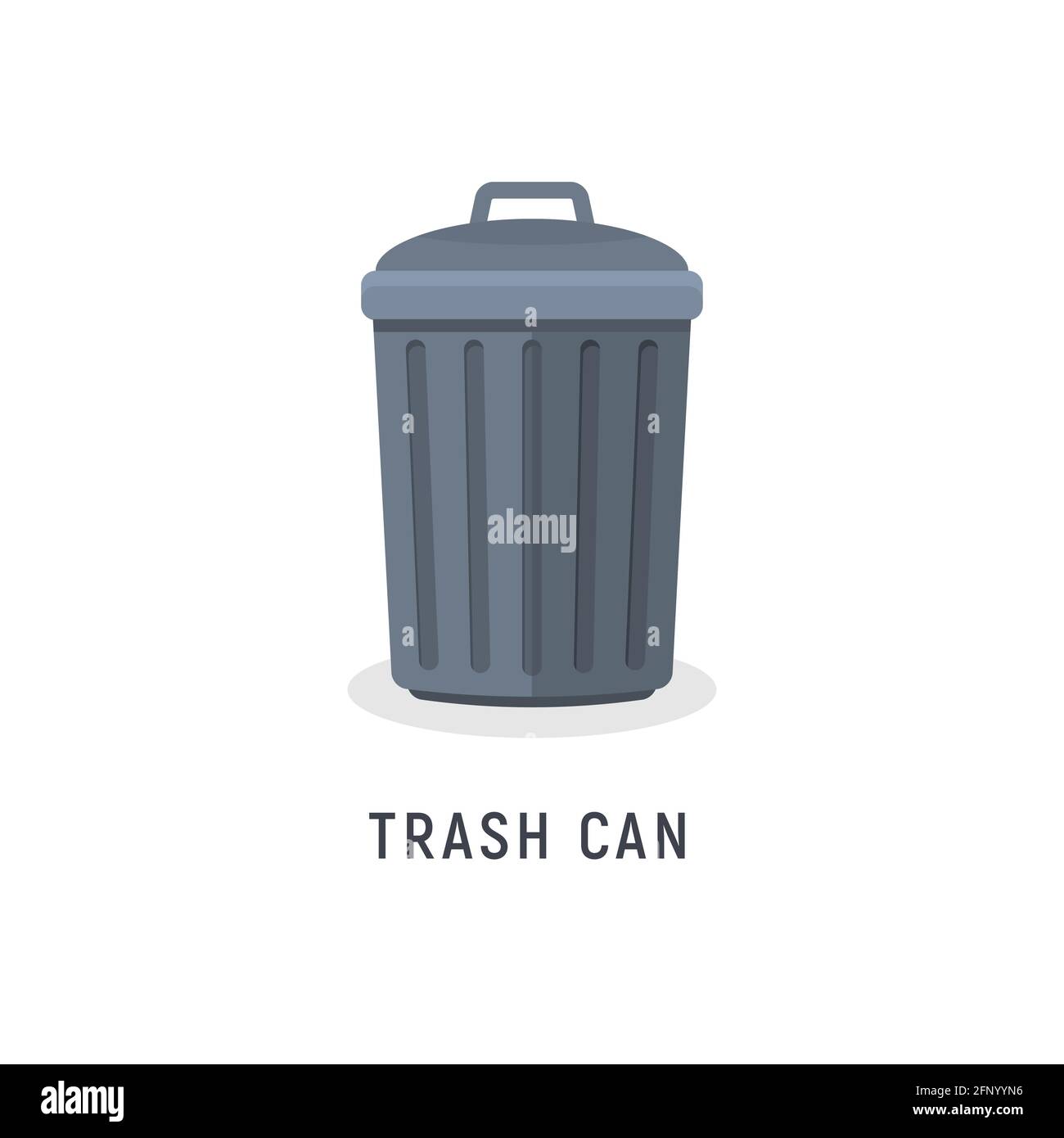 Trash can garbage dustbin waste. Trashcan basket empty bucket Stock ...