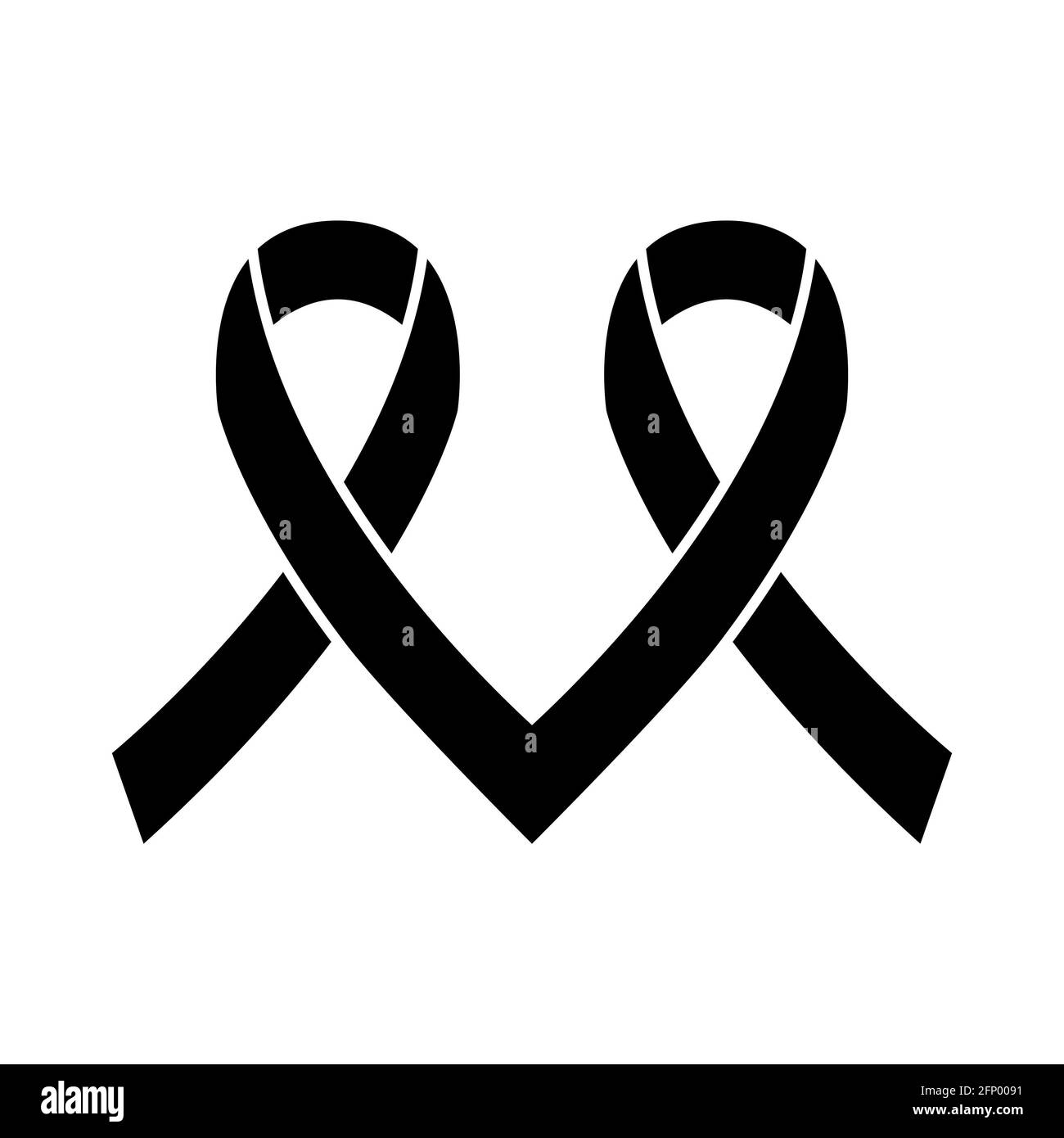 Cancer Ribbon Black And White