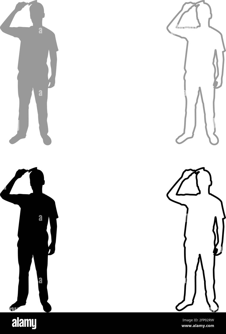 Man combing Stock Vector Images - Alamy