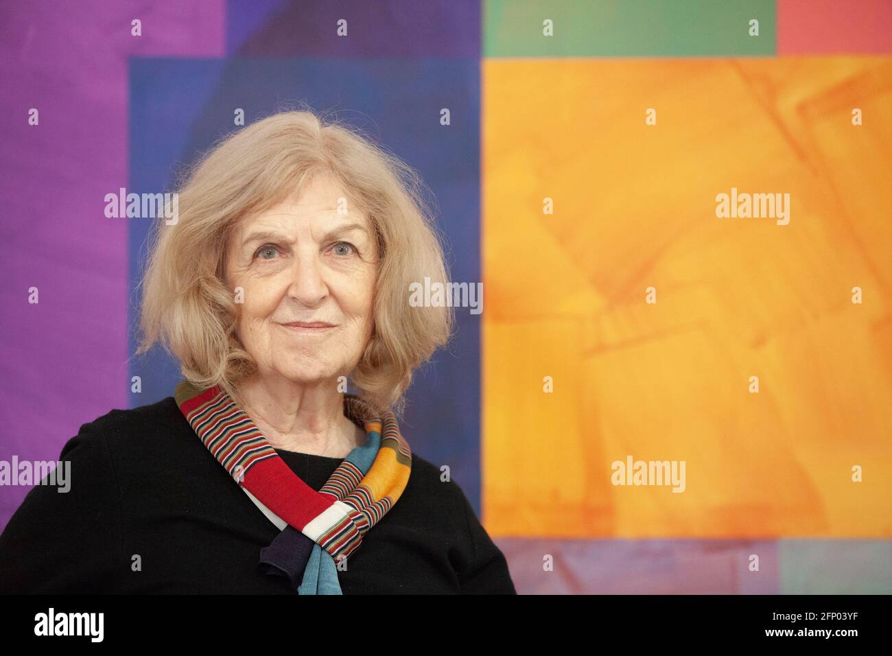 Deptford, London, 17 April 2021: The artist Mali Morris, painter and ...