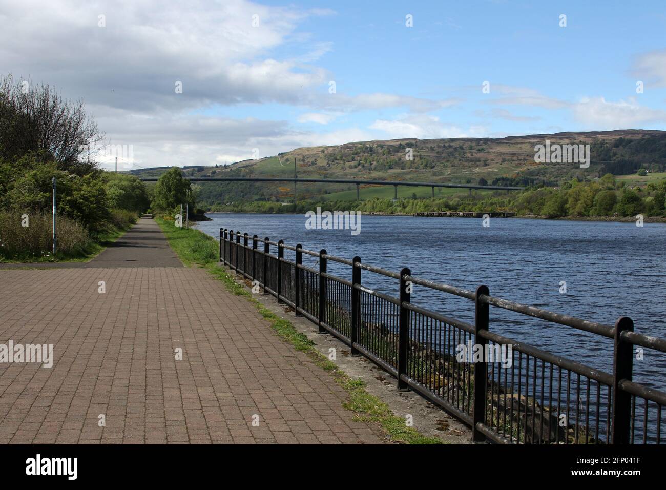 Erskine, Renfrewshire, Scotland. 18 May 2021. The Erskine bridge over ...