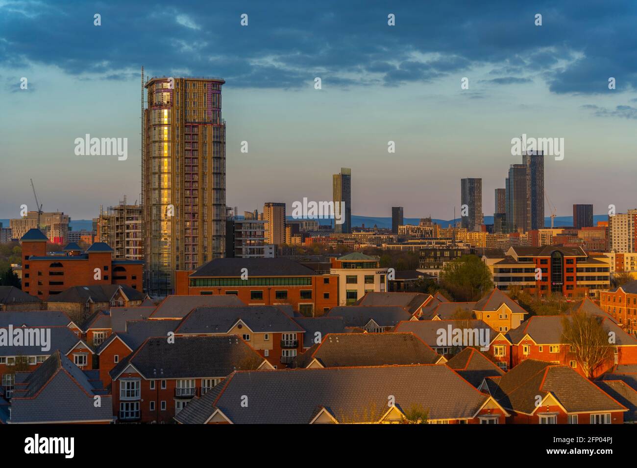 Salford skyline sunset hi-res stock photography and images - Alamy