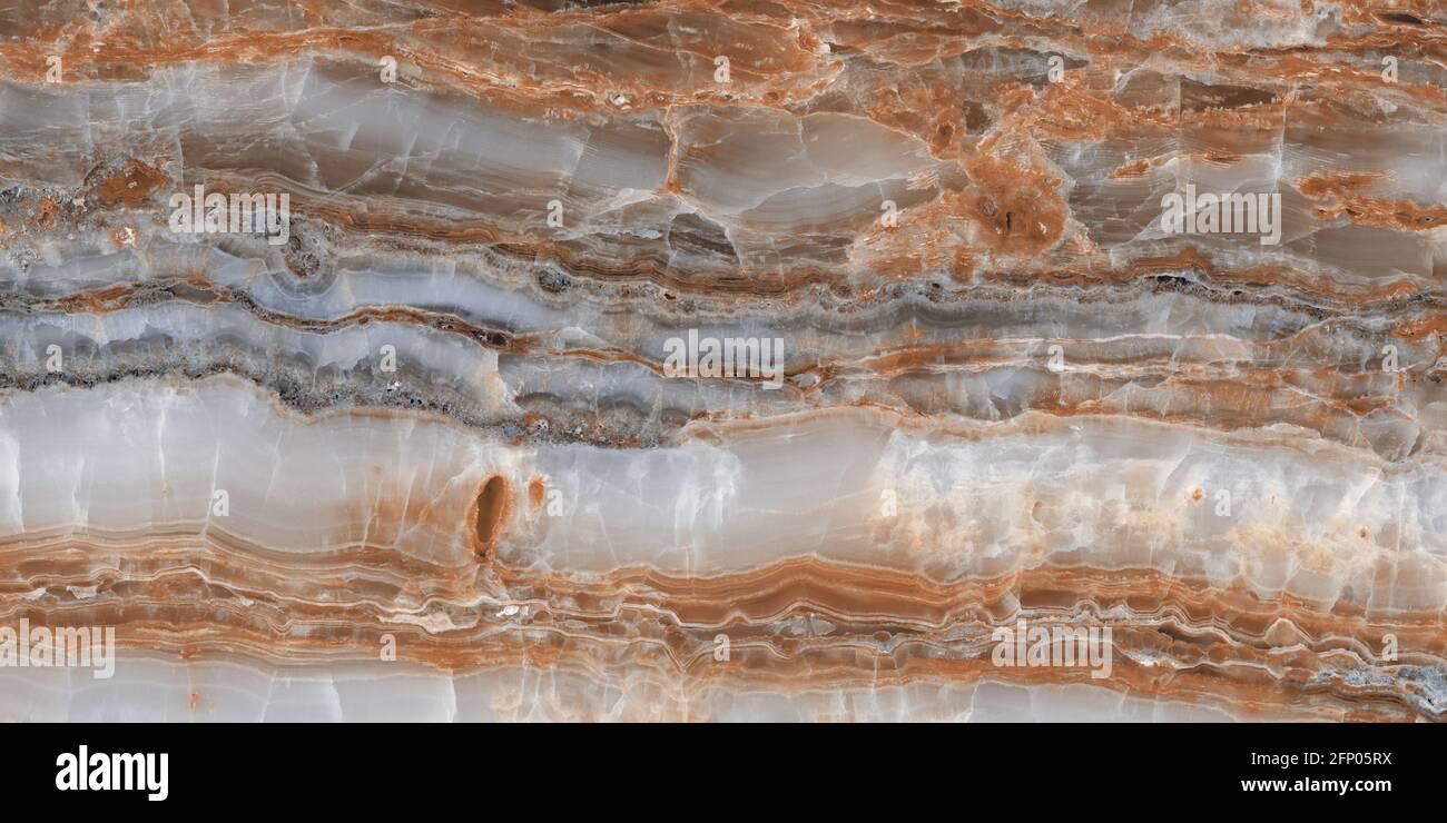 brown and white color polished marble design with natural veins stone ...