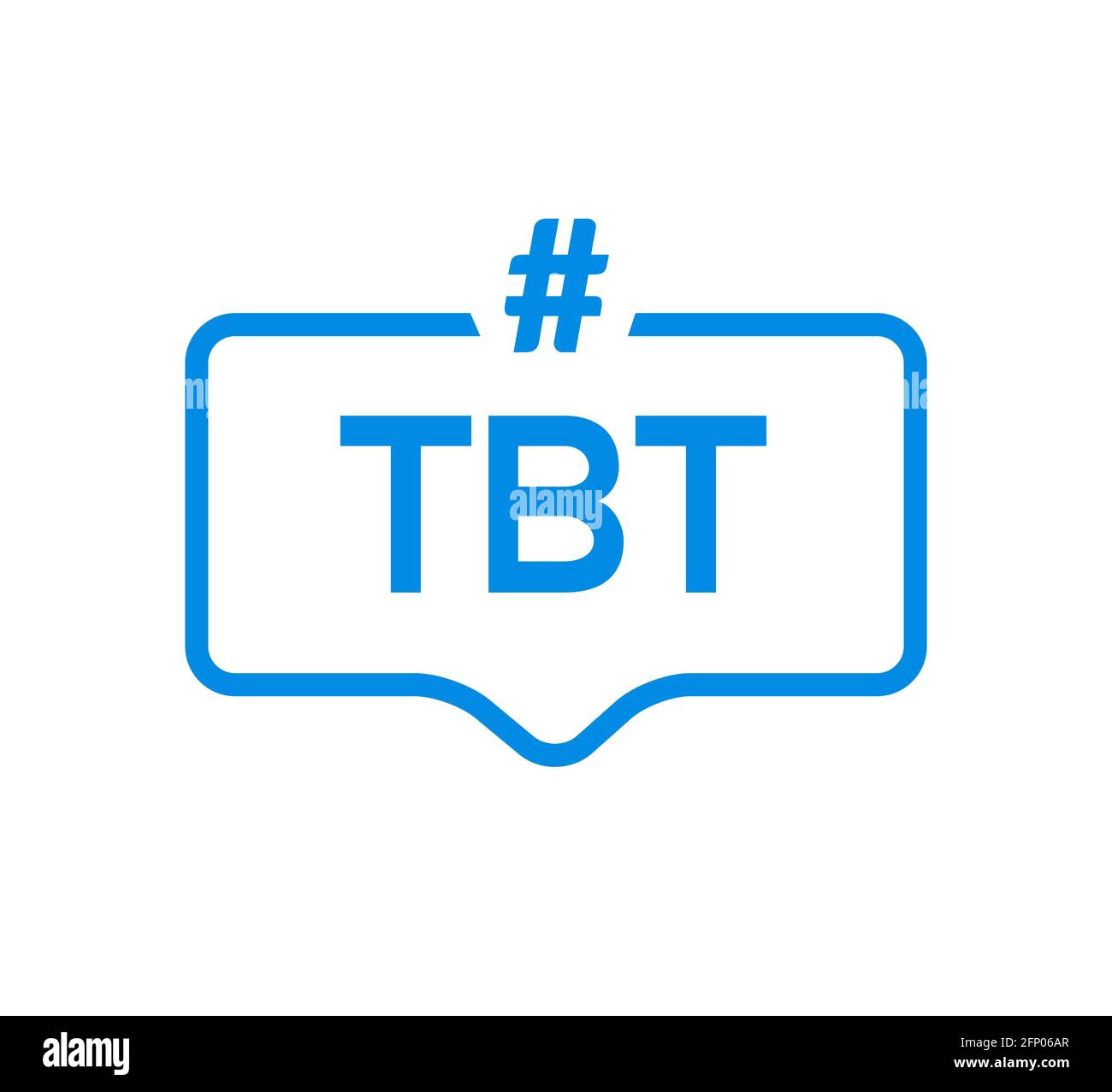 Tbt hashtag thursdat throwback symbol message illustration chat Stock ...