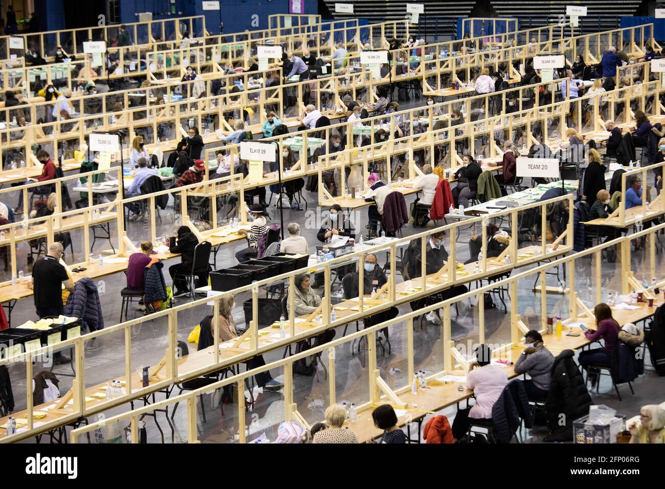 The West Midlands Mayor election count taking place at the NIA in ...