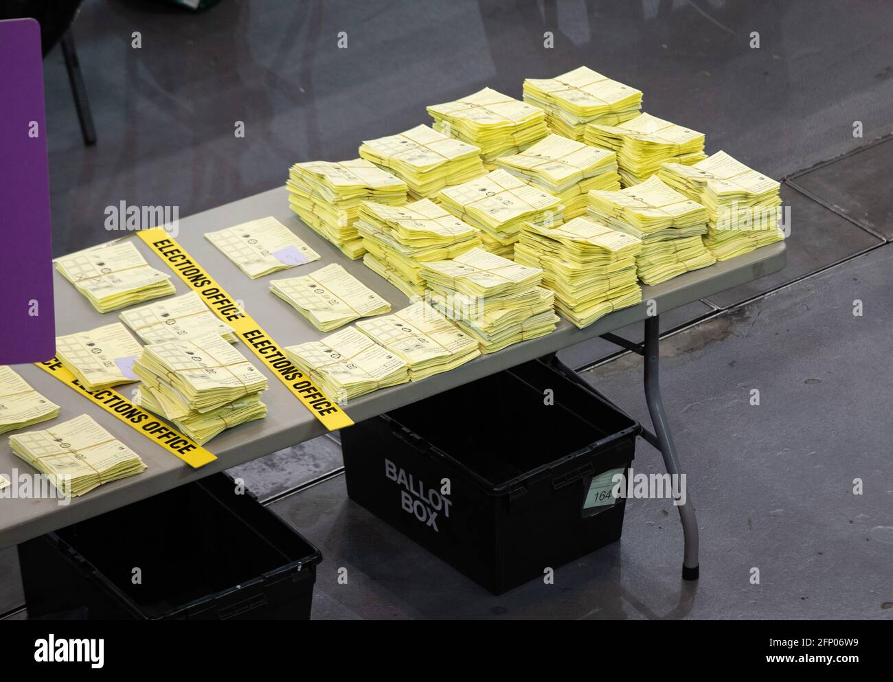 Stacked voting papers hi-res stock photography and images - Alamy