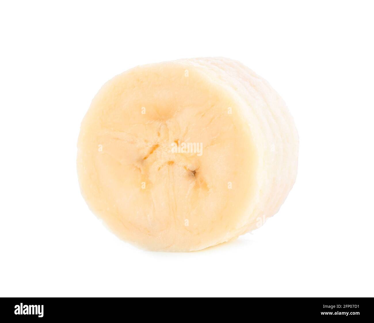 Banana slice isolated on white background Stock Photo - Alamy