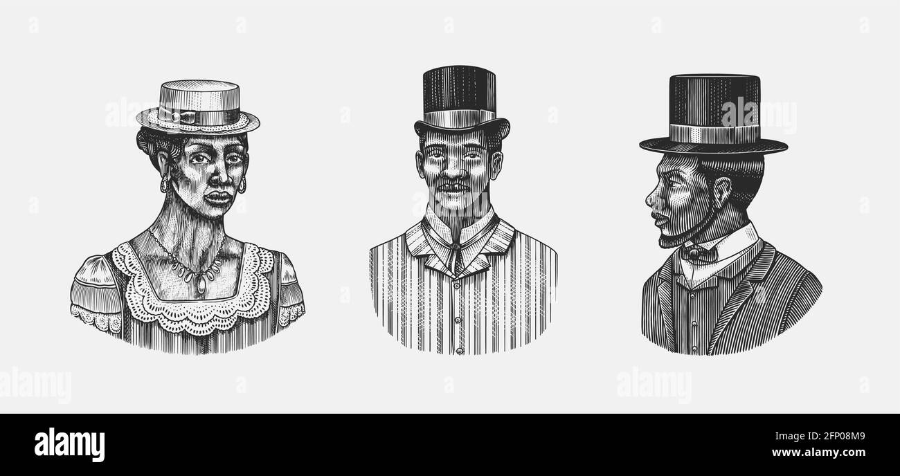 Victorian face drawing hi-res stock photography and images - Alamy