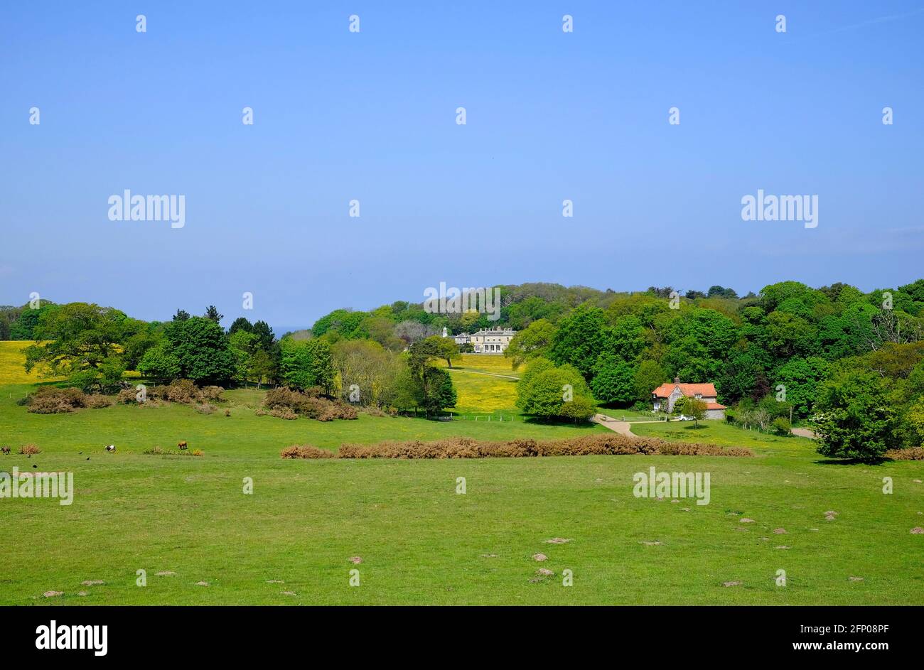 sheringham hall in parkland, north norfolk, england Stock Photo - Alamy