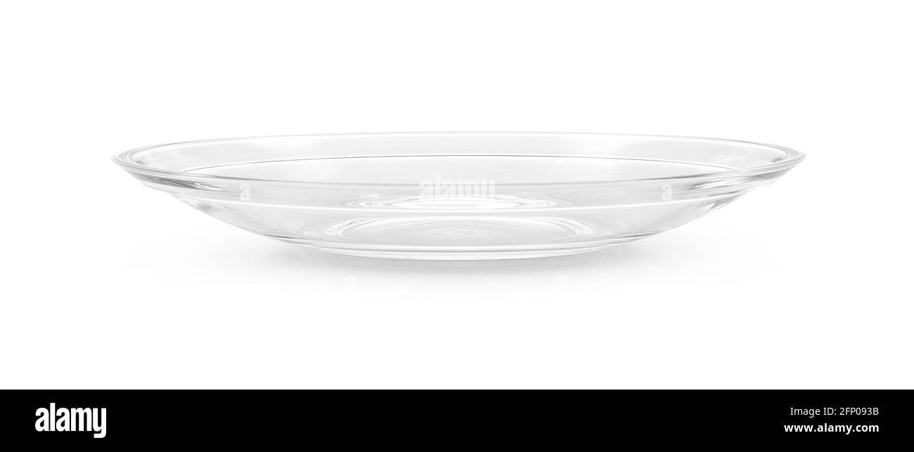 glass plate isolated on white background Stock Photo - Alamy