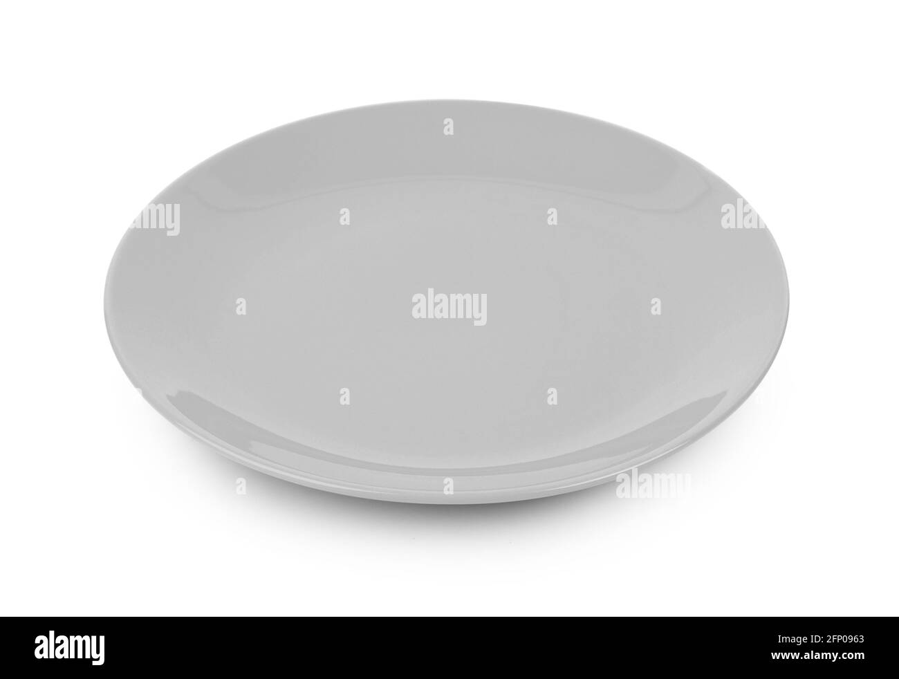empty plate isolated on white background Stock Photo - Alamy