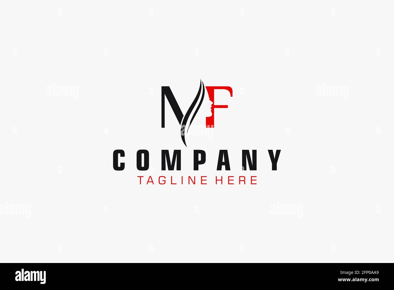 Abstract Initial Letter MF Logo. Usable for Business, Technology and ...