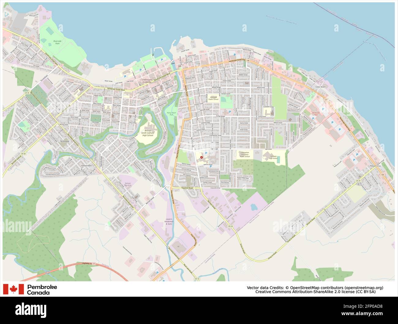 Map Of Pembroke High Resolution Stock Photography and Images - Alamy