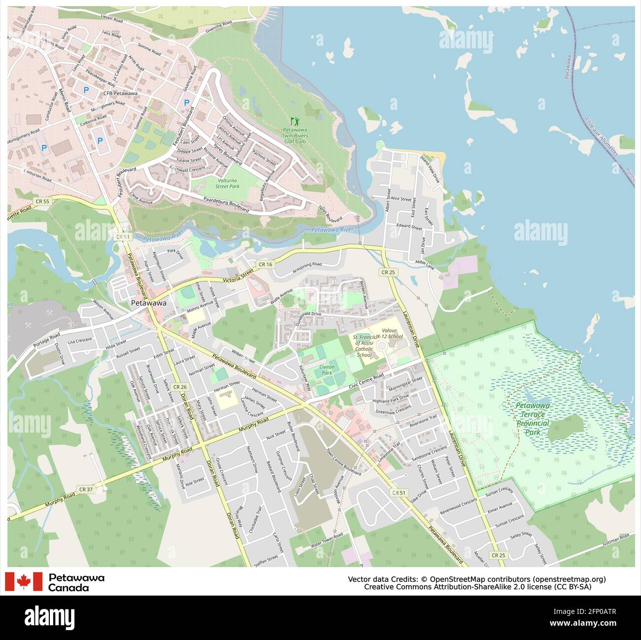 Map of petawawa hi-res stock photography and images - Alamy