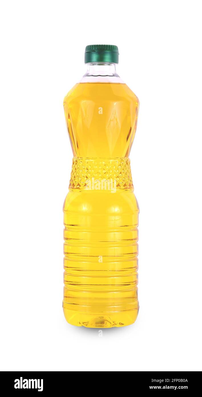 vegetable oil Bottle isolated on white background Stock Photo - Alamy