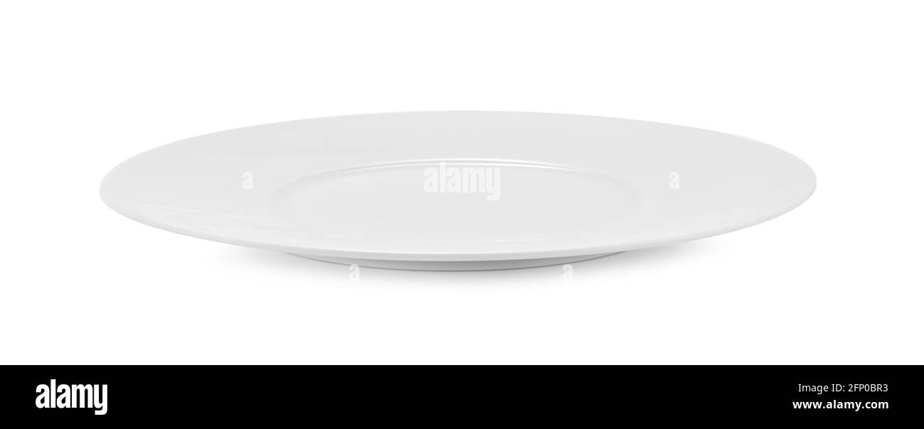 white plate isolated on white background Stock Photo - Alamy