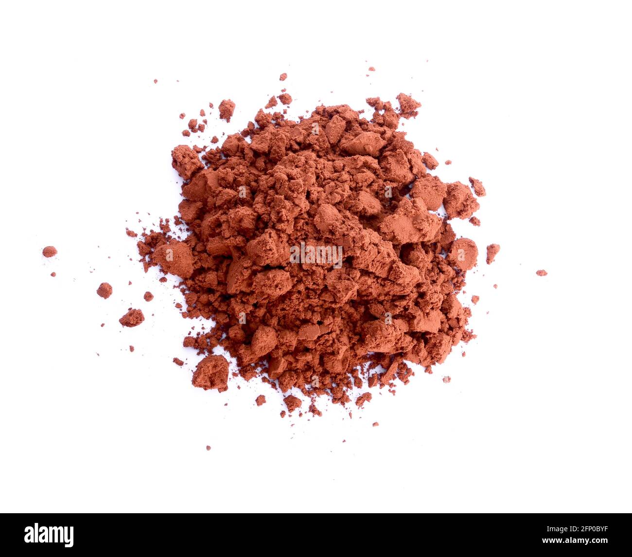 cocoa powder isolated on white background Stock Photo - Alamy
