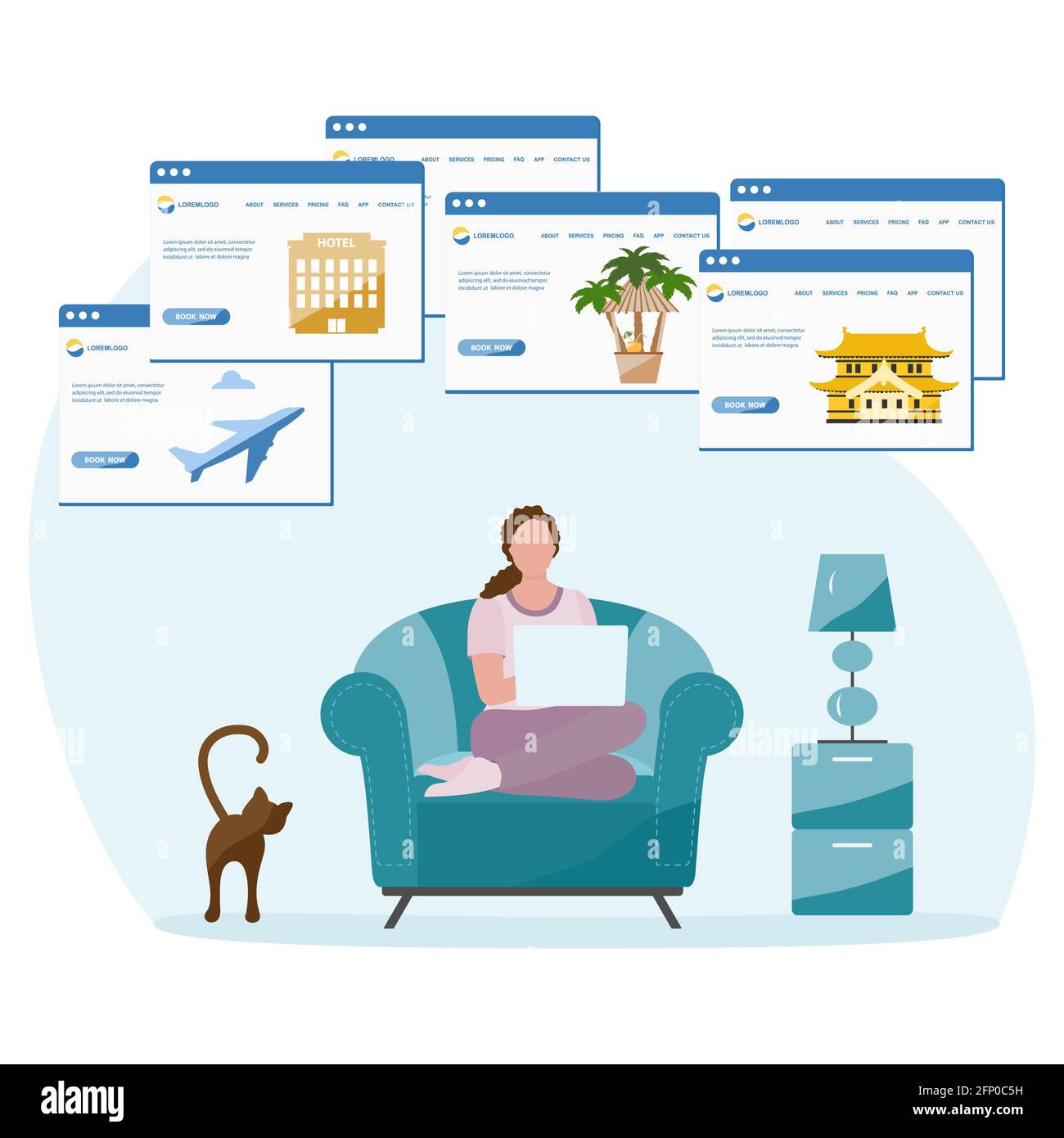 Digital route planning Cut Out Stock Images & Pictures - Alamy