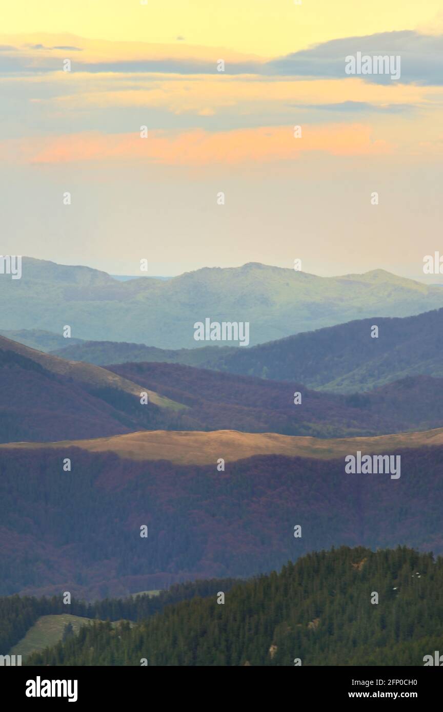 Spring Landscape Mountains, Ciucas, Transylvania, Romania Stock Photo ...