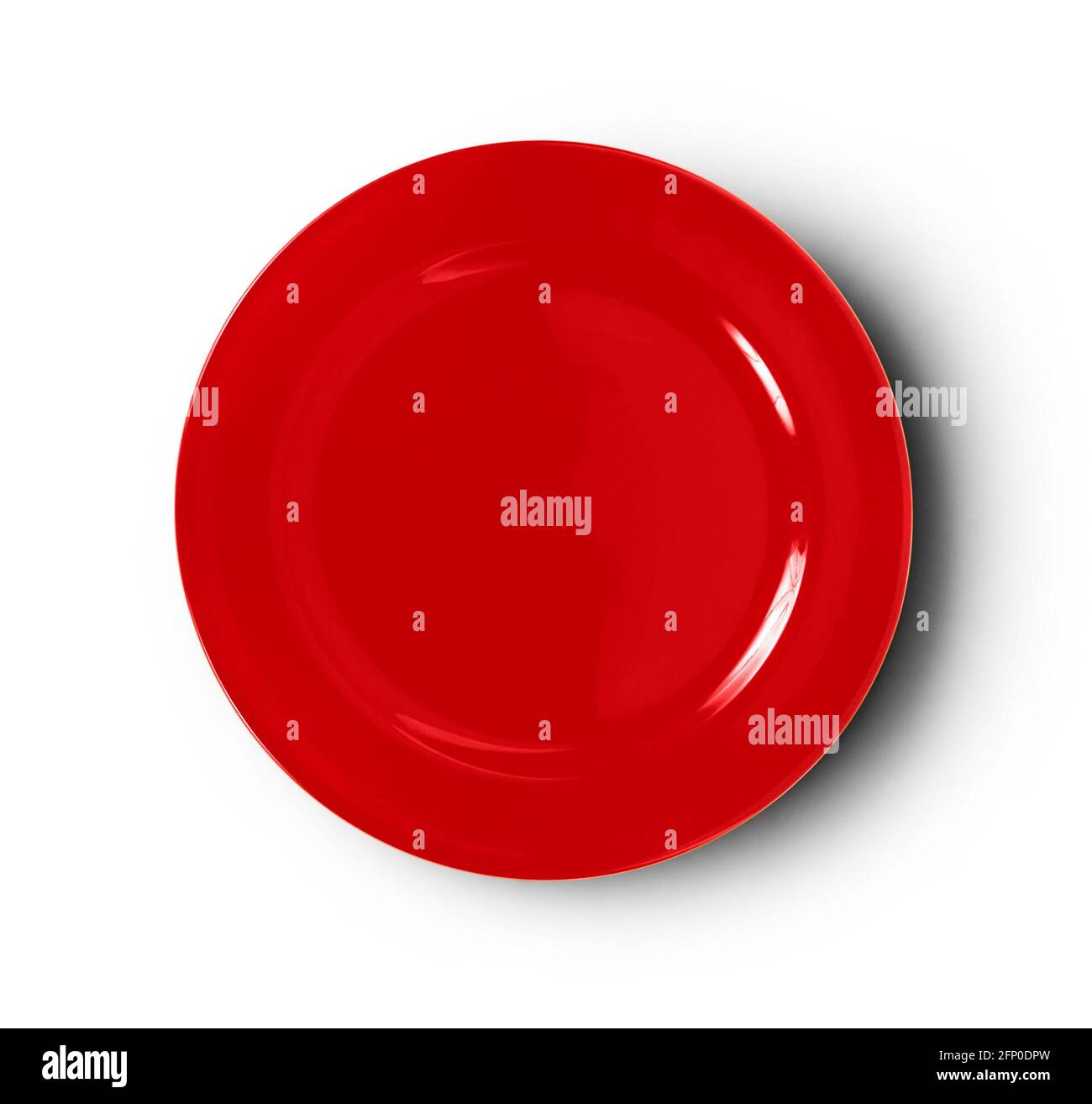 empty plate isolated on white background Stock Photo - Alamy