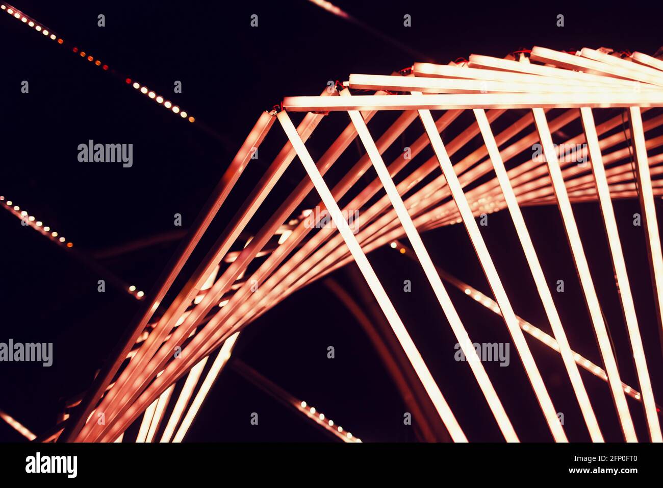 Lighting realistic unreal modern lamp Stock Photo - Alamy