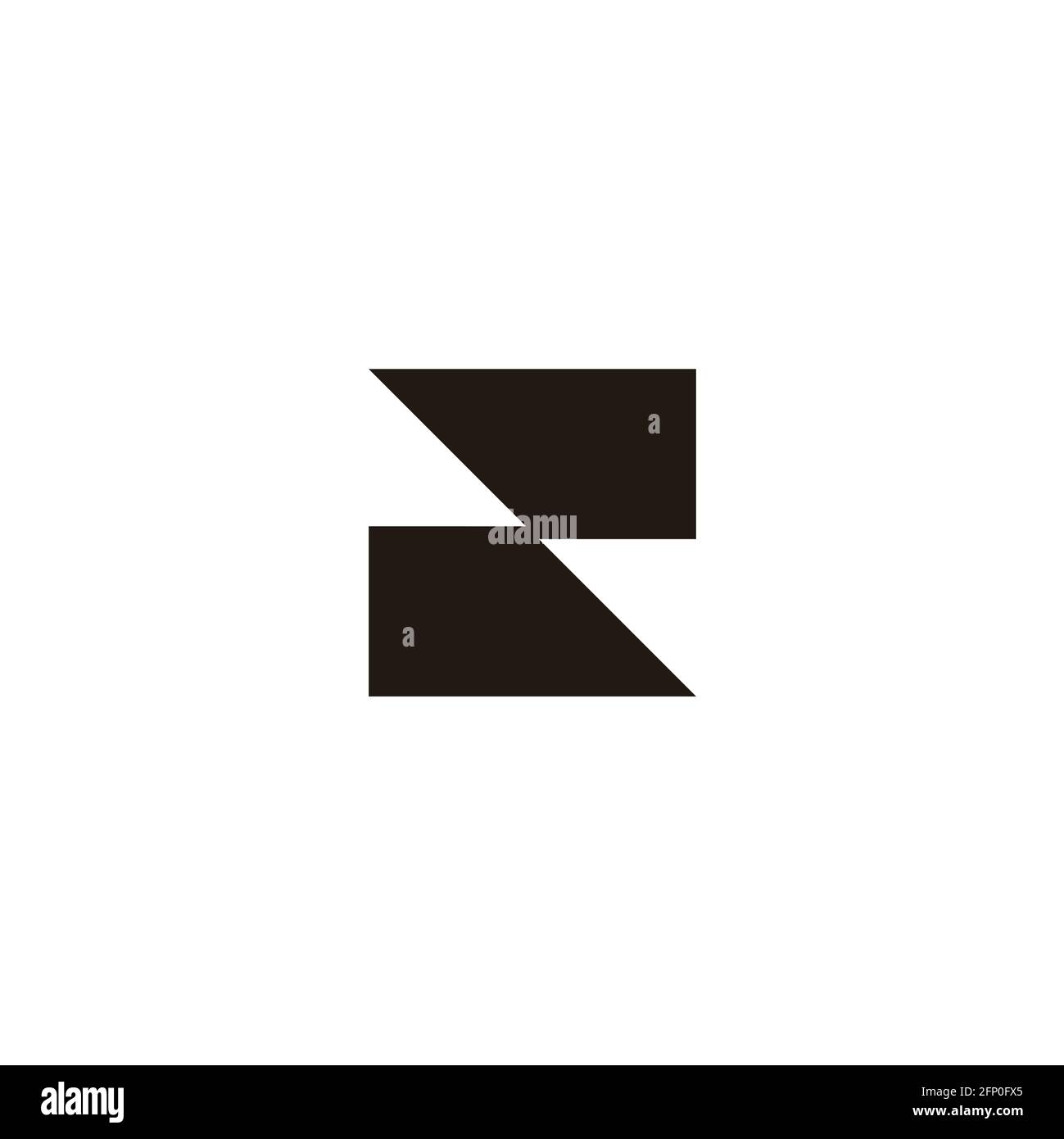 letter r geometric black tile symbol logo vector Stock Vector Image ...
