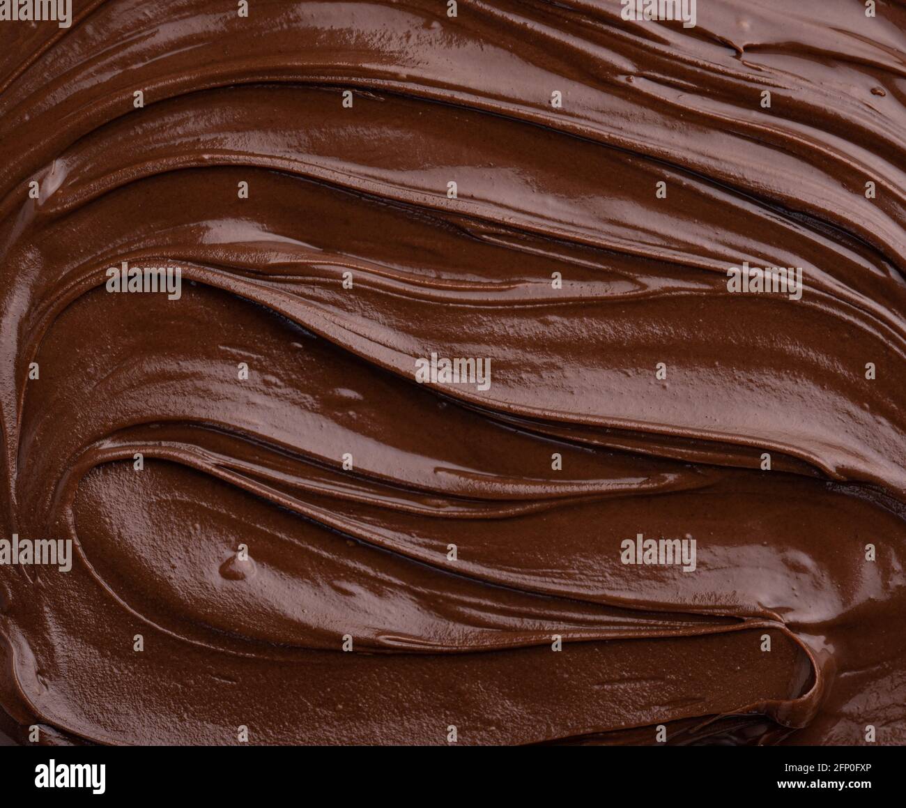 Food texture of melted chocolate or spread Stock Photo - Alamy