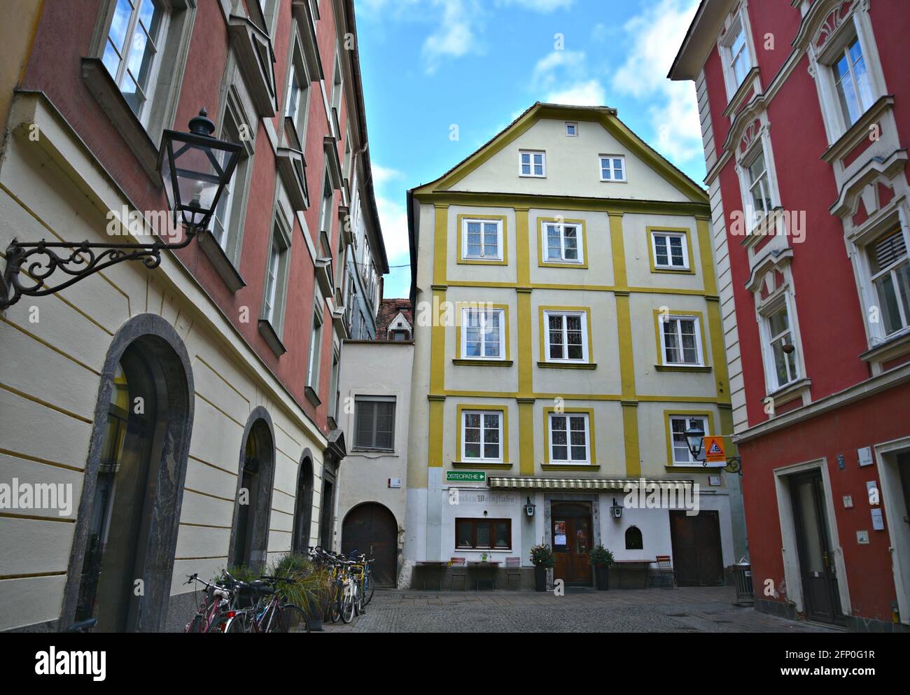 Baroque and Neo-Classical style buildings in Graz, the capital of ...
