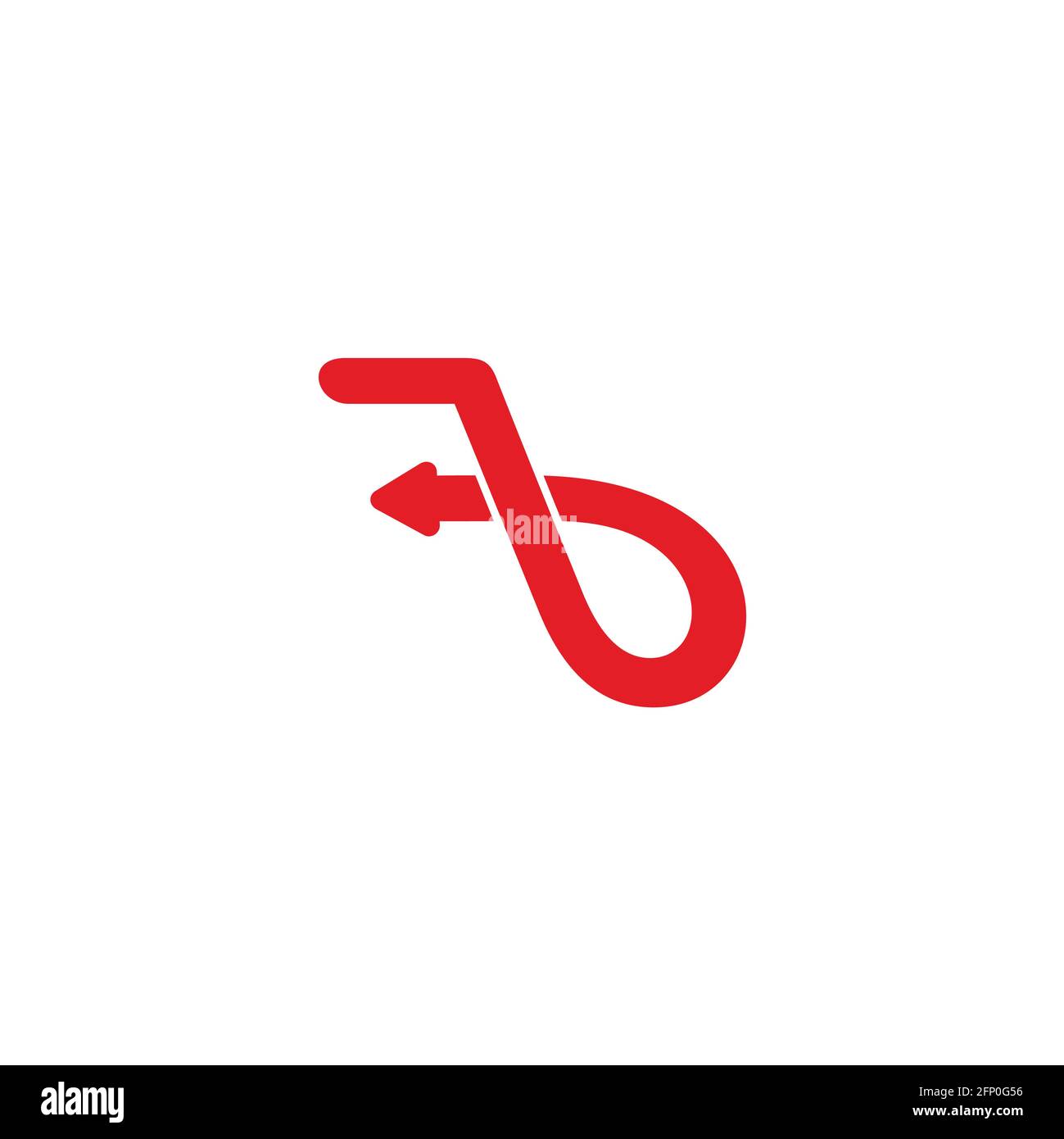 letter b motion arrow loop logo vector Stock Vector Image & Art - Alamy