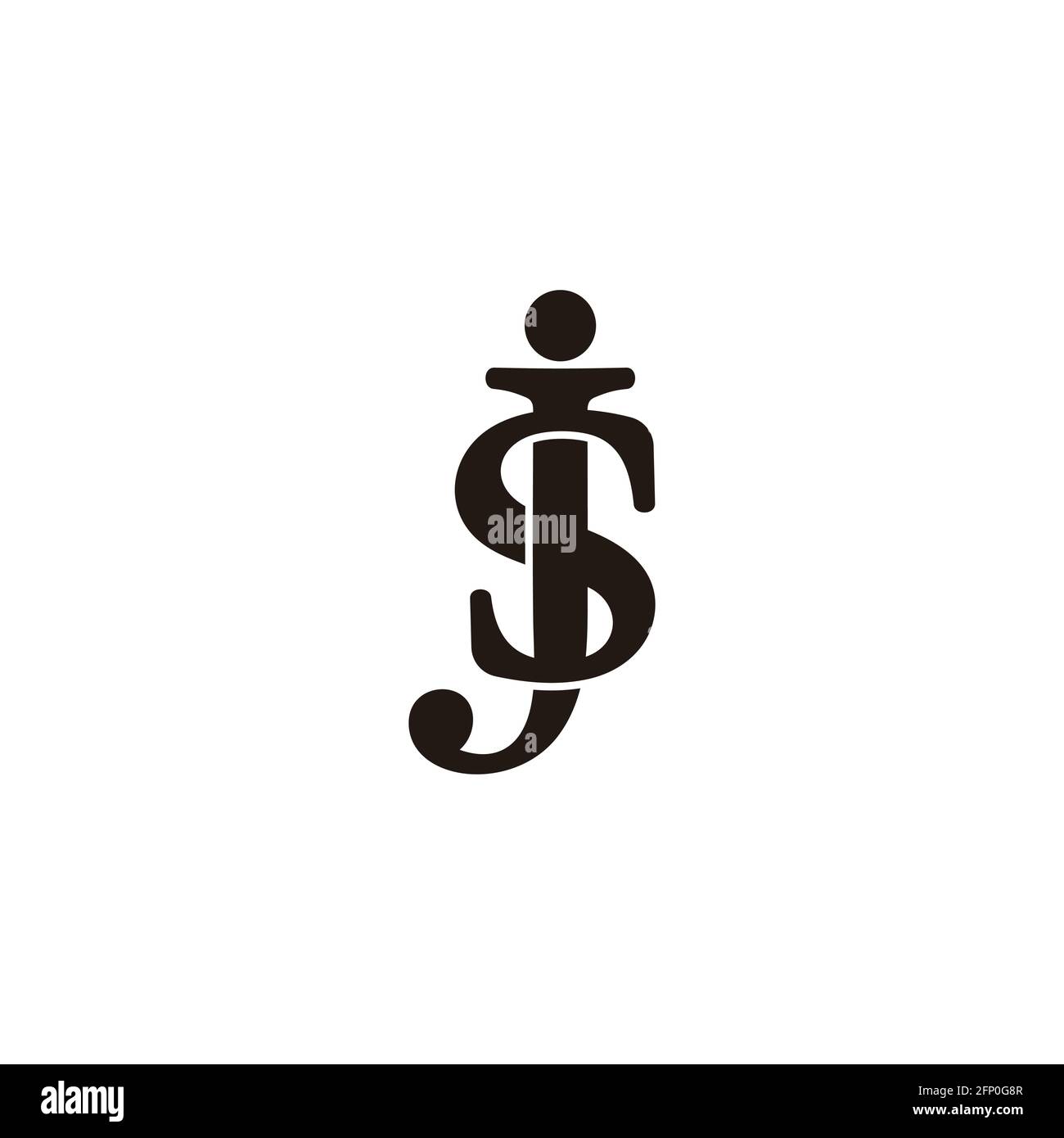 letter js simple linked overlapping font logo vector Stock Vector Image ... letter js simple linked overlapping font logo vector Stock Vector Image ...
