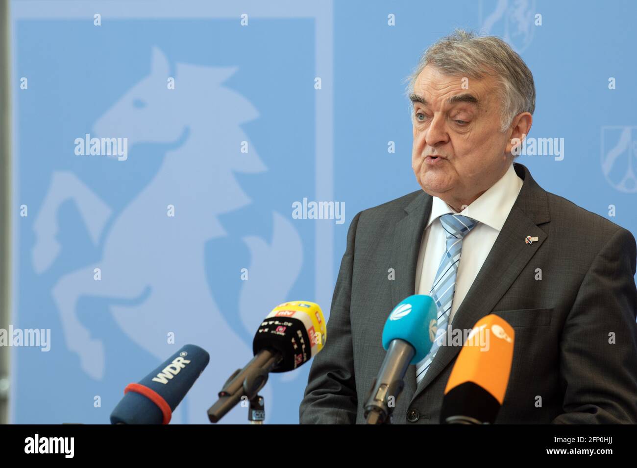 Duesseldorf, Germany. 20th May, 2021. Herbert Reul (CDU), Interior ...