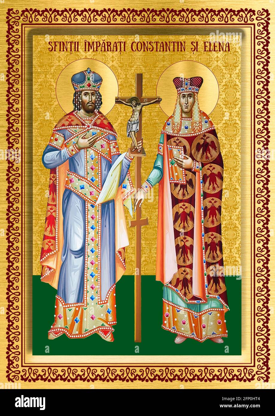 Orthodox byzantine iconography Stock Photo - Alamy