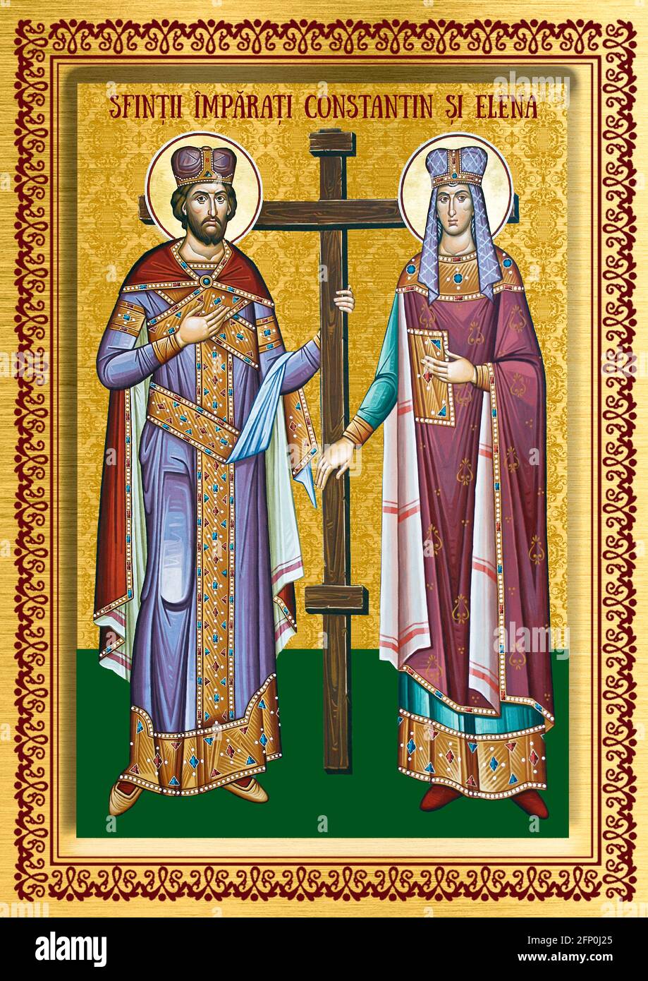 Orthodox byzantine iconography Stock Photo - Alamy