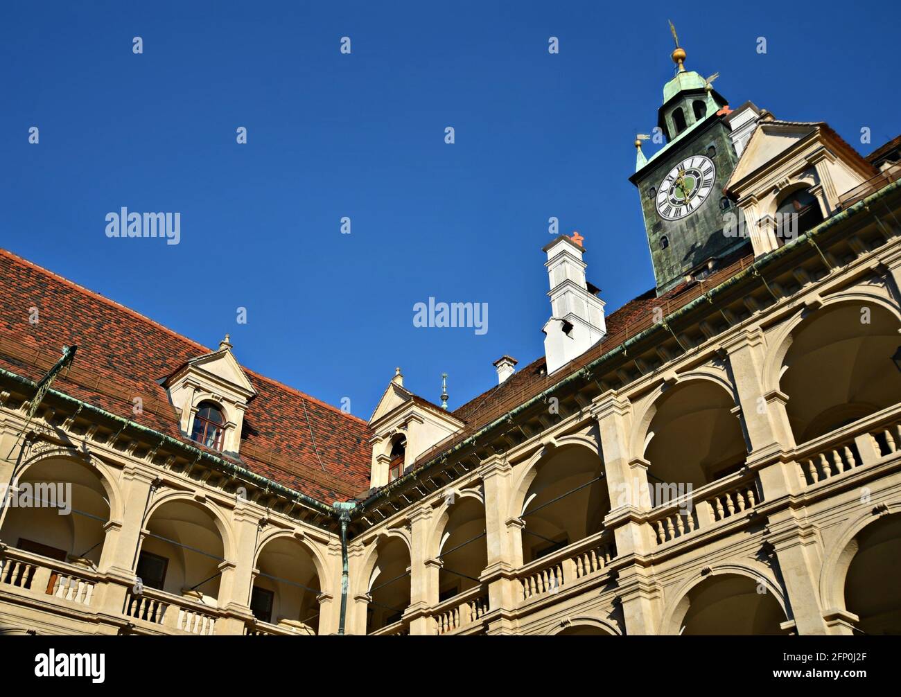 Scenic view of the Landhaus a 16th century Renaissance Palace and ...
