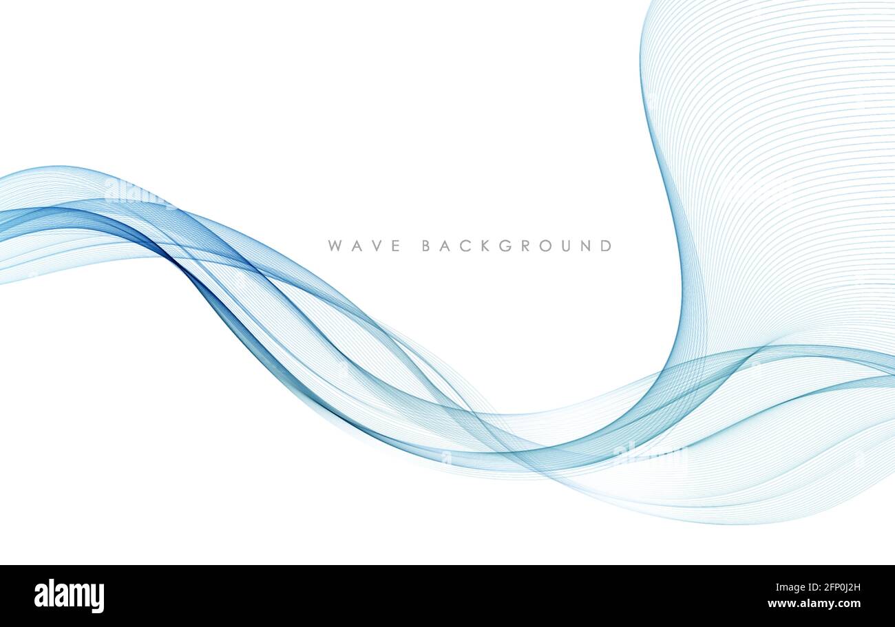 Vector abstract colorful flowing wave lines isolated on white ...